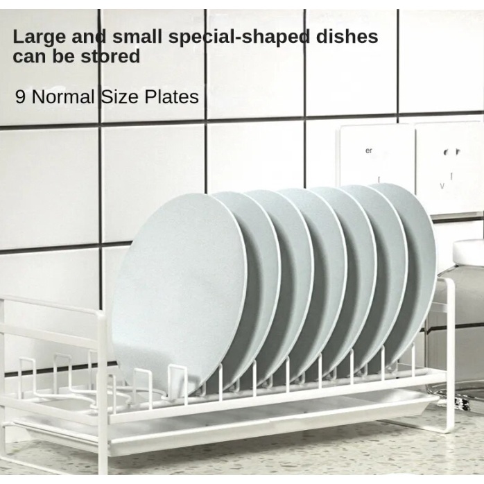 Dish shelf rack slim dish rack Dishware Storage plate rack Plate ...
