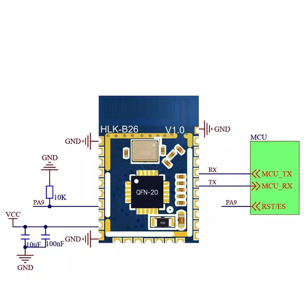 B26 Low Power BLE5.0 Wireless Bluetooth-Compatible Module Serial Transmission Module 96MHz with ...