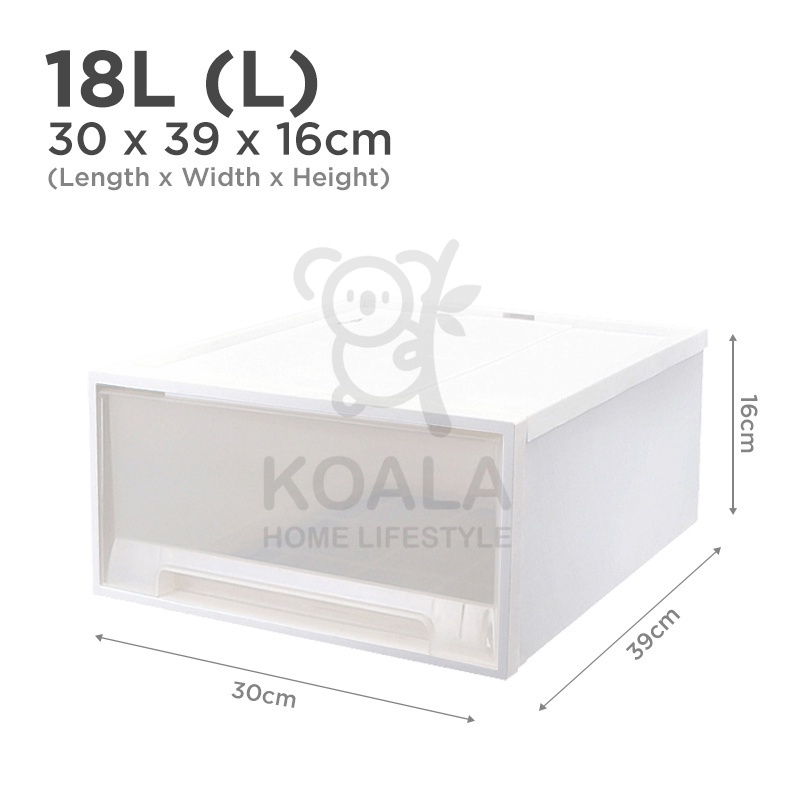 🇸🇬Koala Home🔥Storage Drawers Box Stackable Storage Chest Drawers Box ...