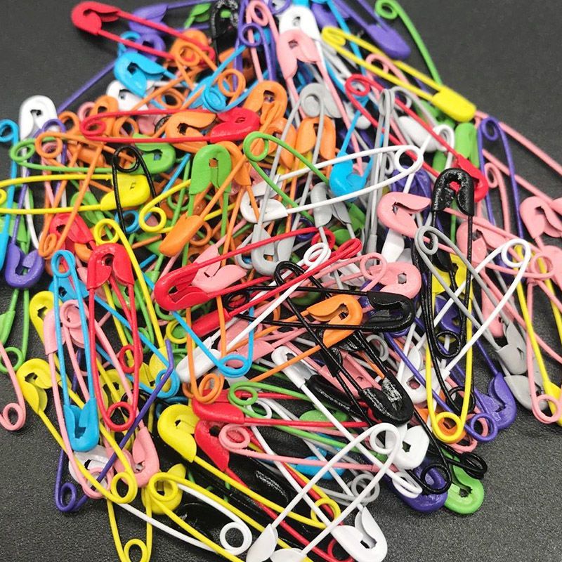 Ins Color Pin Large Size Brooch Retro Large Pin Safety Pin Fixed ...