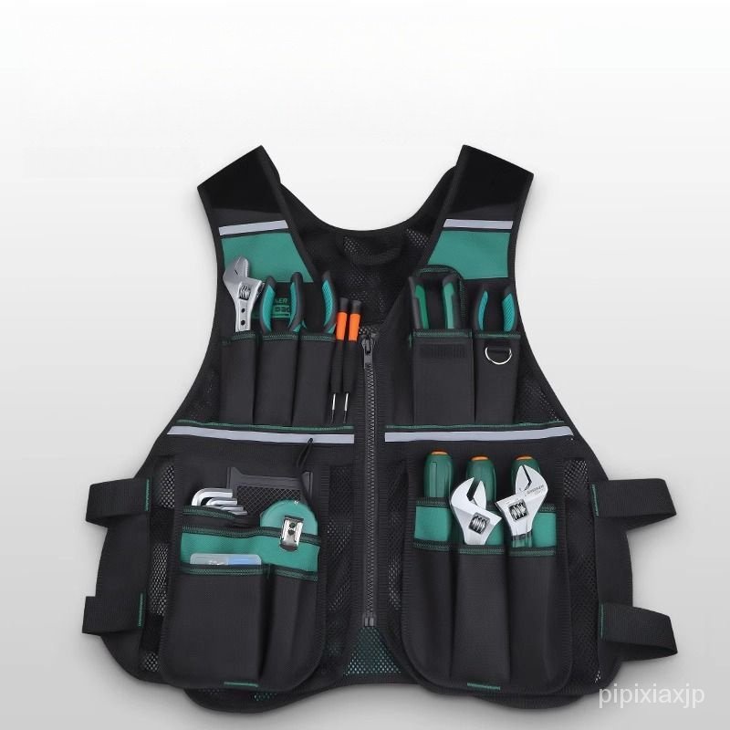Vest Style Kit Tool Vest Special for Electrician and Woodworking Tool ...