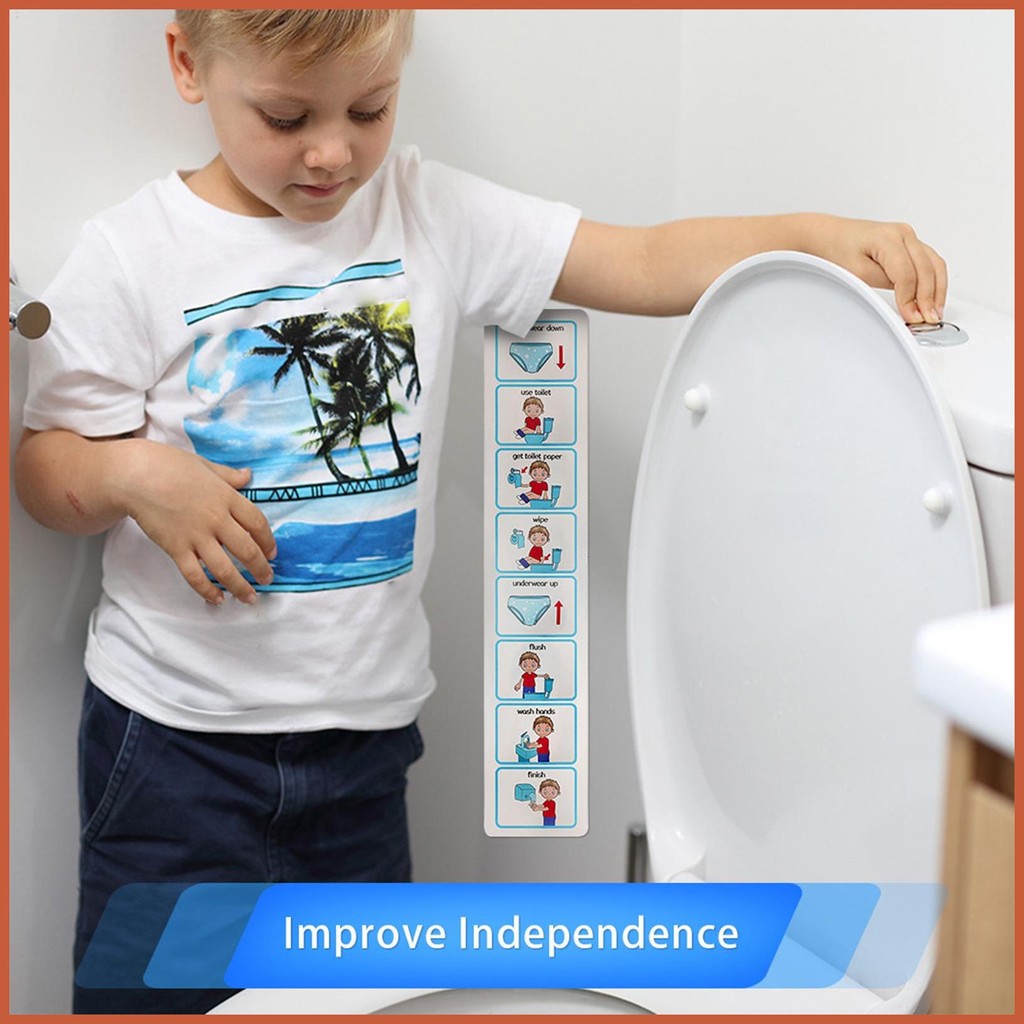 Potty Training Visual Chart Toilet Monitoring Chart Sticker Cards for ...