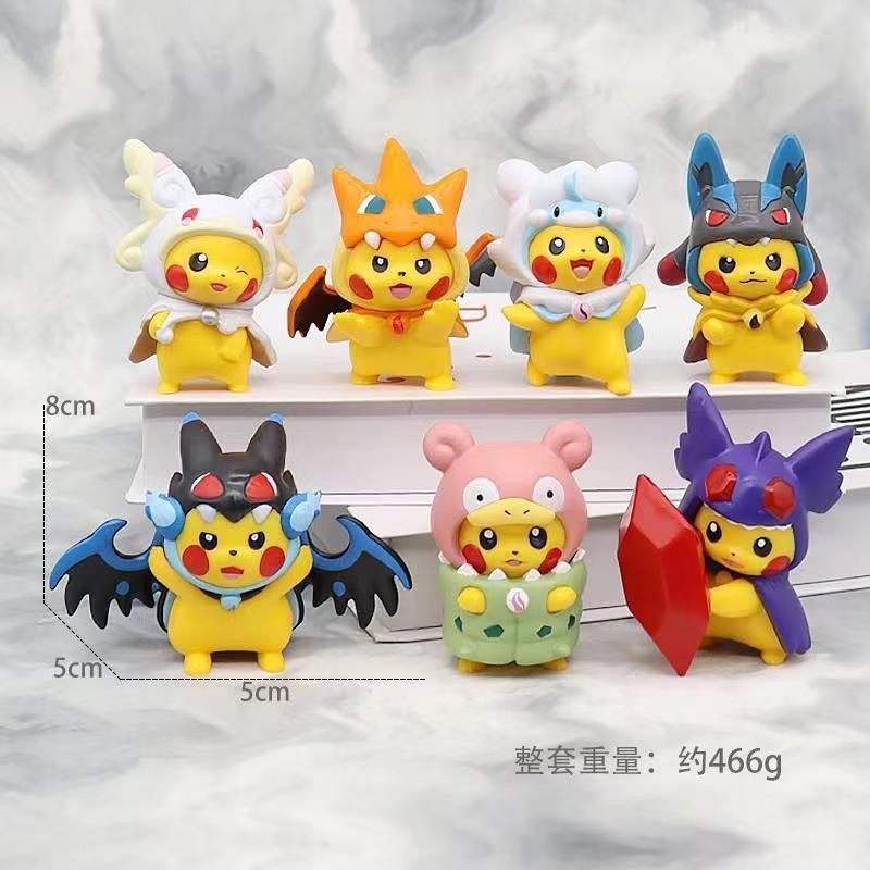 Pokemon Figurine Bat Doll Blind Box Cute Figure Pikachu Charizard Car ...