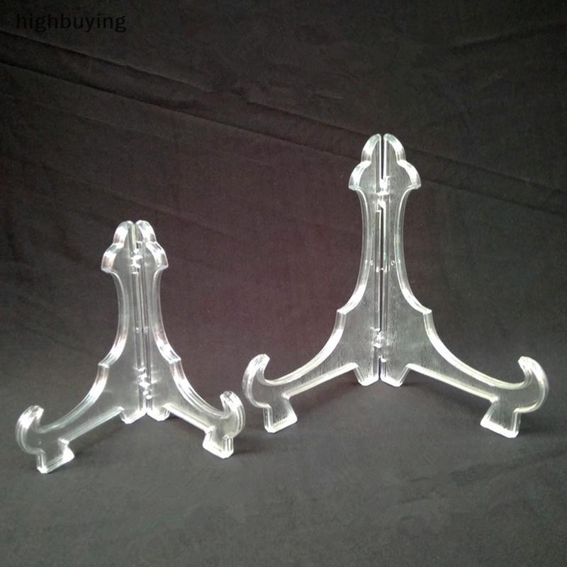 【HBSG】 Clear Plastic Easels Plate Holders Picture Frames Photo Book ...
