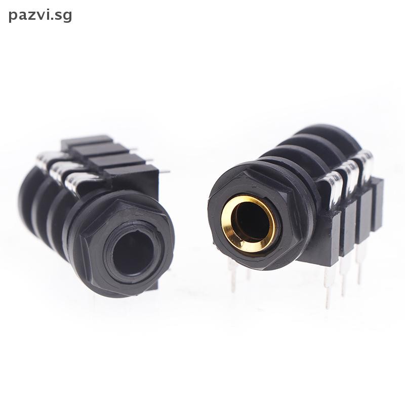 pazvisg 5PCS Stereo Type Audio Jack PCB Panel Mount 6 Pin 1/4" 6.35mm ...