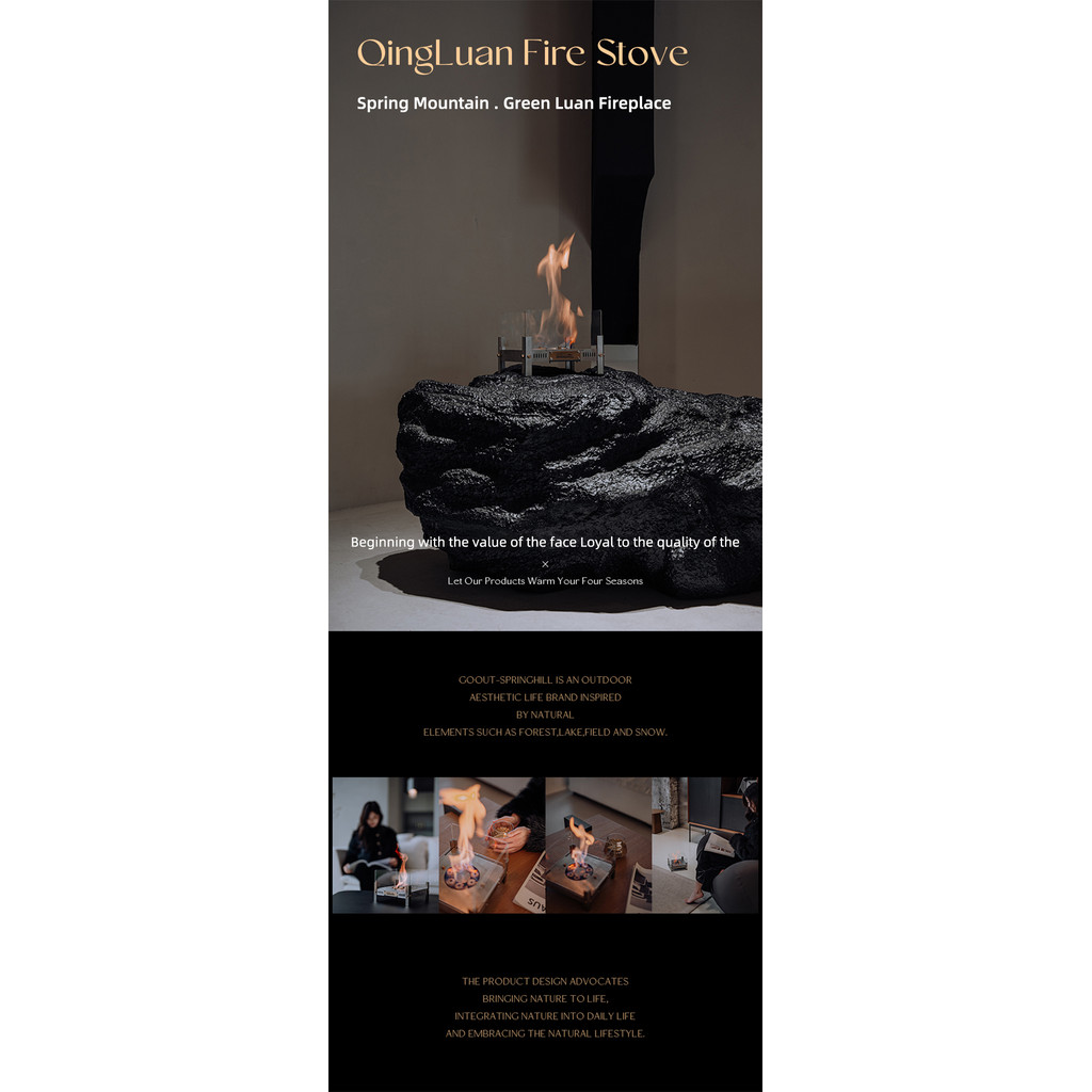 Goout Springhill Observation Fireplace Heat Resistant Glass Furnace ...