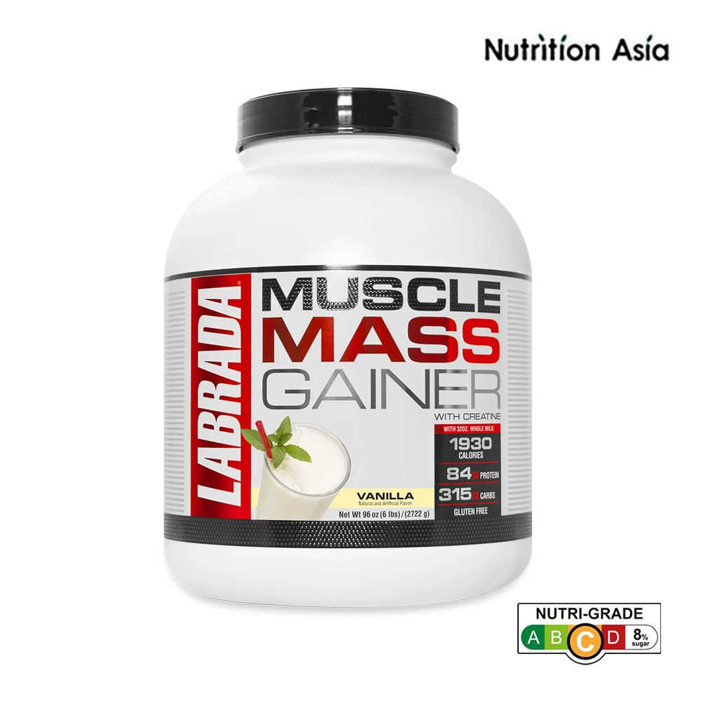 Labrada Muscle Mass Gainer Vanilla 6lb | Shopee Singapore