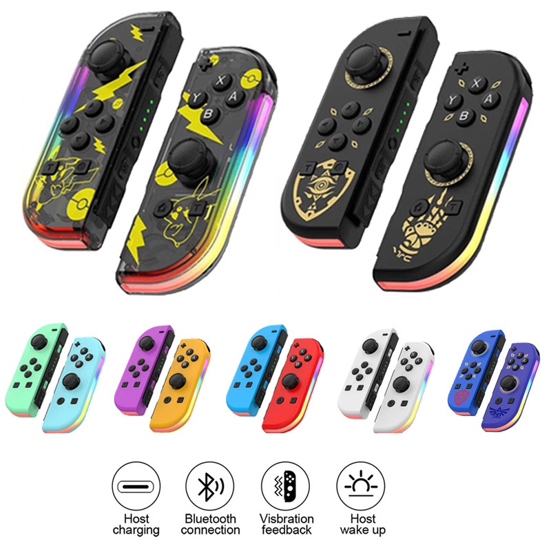 RGB Wireless Controllers for Nintendo Switch & Switch Oled JoyCon ...