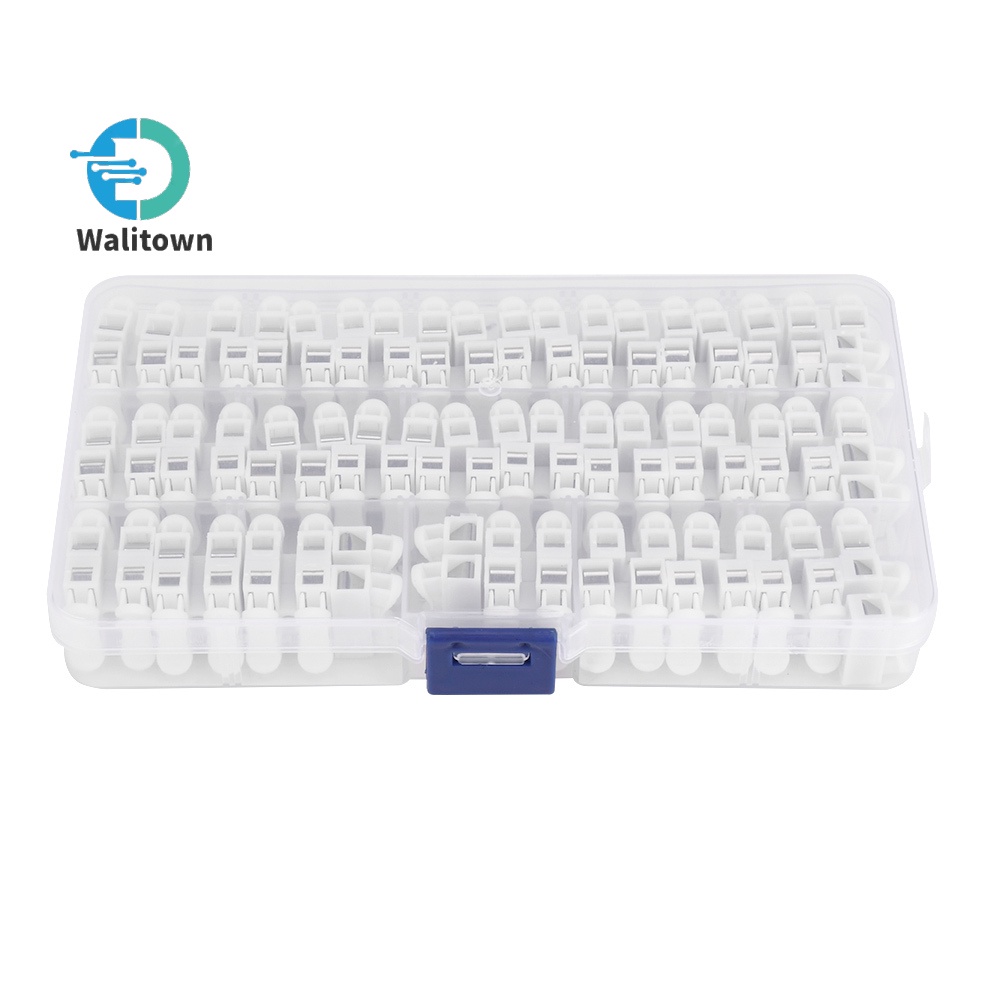 10A 250V 2 Pin 55PCS CH2 Push Quick Wire Cable Connector Spring Clamp ...