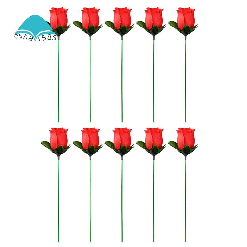10PCS Fire Magic Trick Rose Magic Flame Appearing Flower Magician Props ...