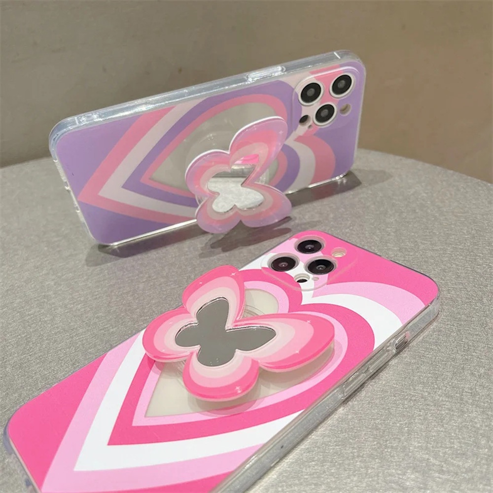 Griptok Mobile Phone Holder Cute Butterfly Shape Bangle Finger Ring ...