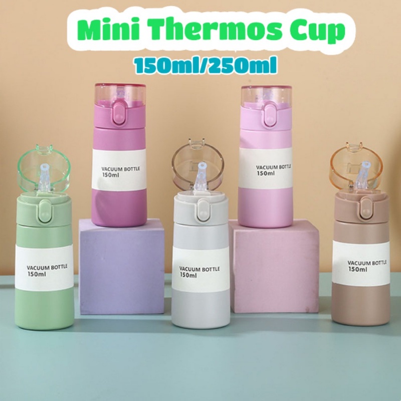🇸🇬𝐑𝐞𝐚𝐝𝐲 𝐬𝐭𝐨𝐜𝐤🇸🇬 150ml/250ml Mini Thermos Cup 304 Stainless Steel ...