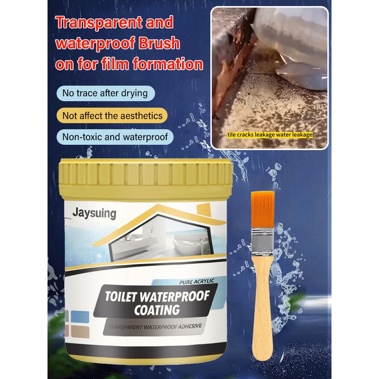 CLEAR WATERPROOF COATING SEALANT GLUE Leak-Proof Coating Transparent ...
