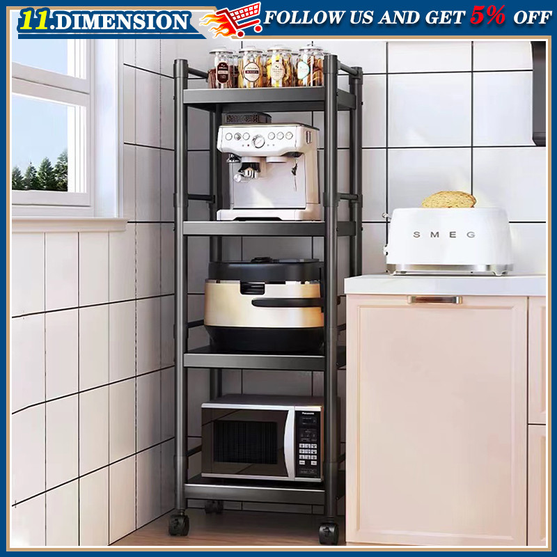 Movable Metal Storage Rack Shelf / Kitchen Rack Slit Rack / Kitchen ...