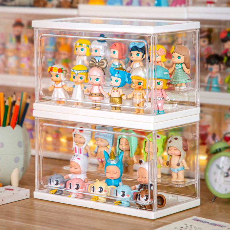 [in stock] Display Case for Figurines Large Capacity Transparent ...
