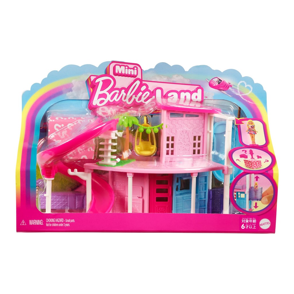 Barbie Mini Barbieland Dream House with 1 Micro Doll Dress Up Doll ...