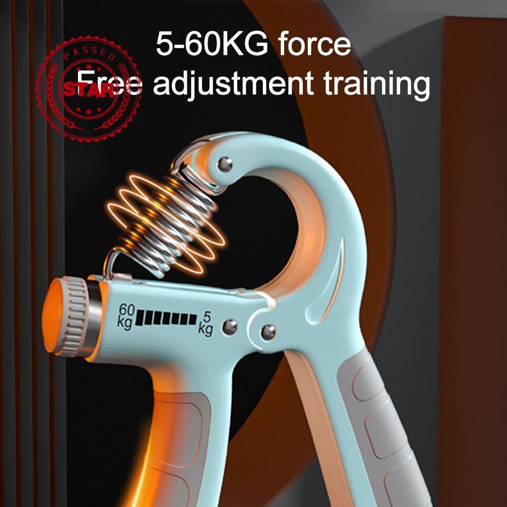 5-60kg Hand Gripper,r-shape Adjustable Countable Hand Strength Gripper ...