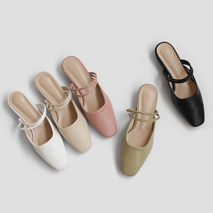 [SAPPUN] Hamelly Strap Mule Slippers (2cm) | Shopee Singapore