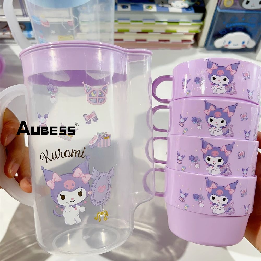 5pcs Sanrio Cold Water Bottle Set Cinnamoroll Kuromi Stacking Cup Party ...