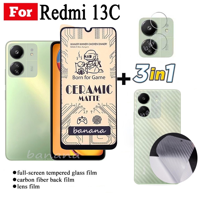 Redmi 13C Ceramic Tempered Glass for Redmi13C 13 C Tempered Glass ...