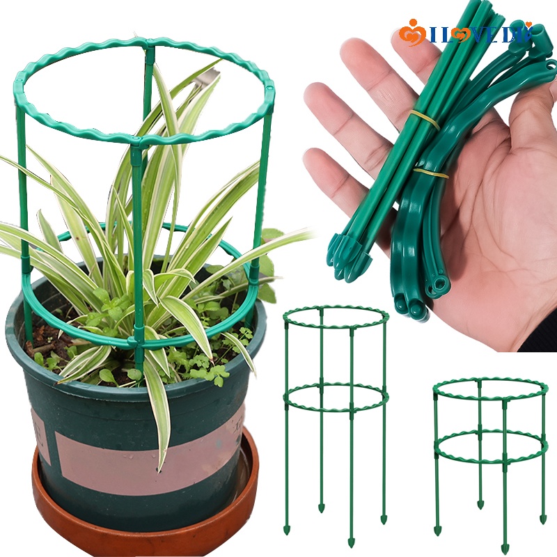 4/8Pcs Garden Flower Plant Support Holder Greenhouses Arrangement ...