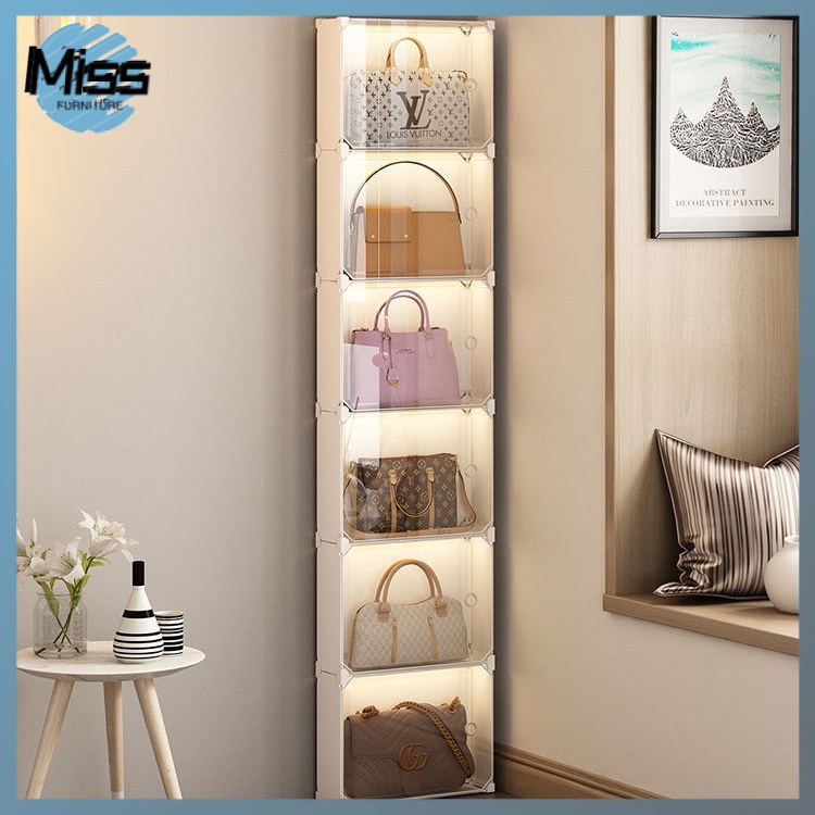 Bag storage box wardrobe home bag storage artifact anti-squeeze bag ...