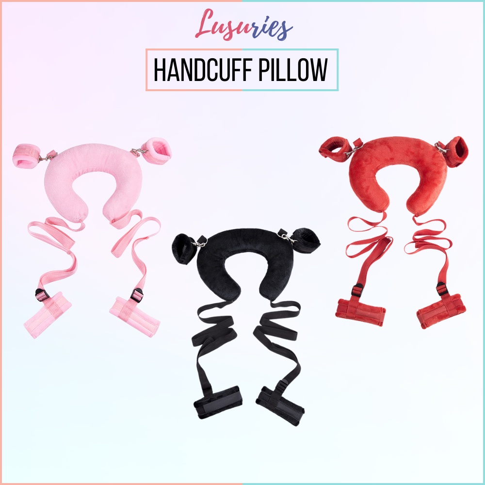 LUSURIES BDSM Sex Toy Pillow With Handcuff And Leg Cuff Strips Strong Hold Sex Toy For Couple ...