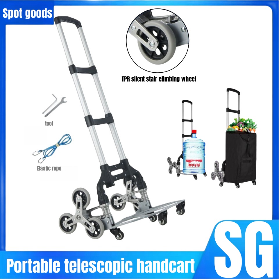 Hand Carts Trolleys Push-pull Vehicle Small Trailer Foldable Household ...