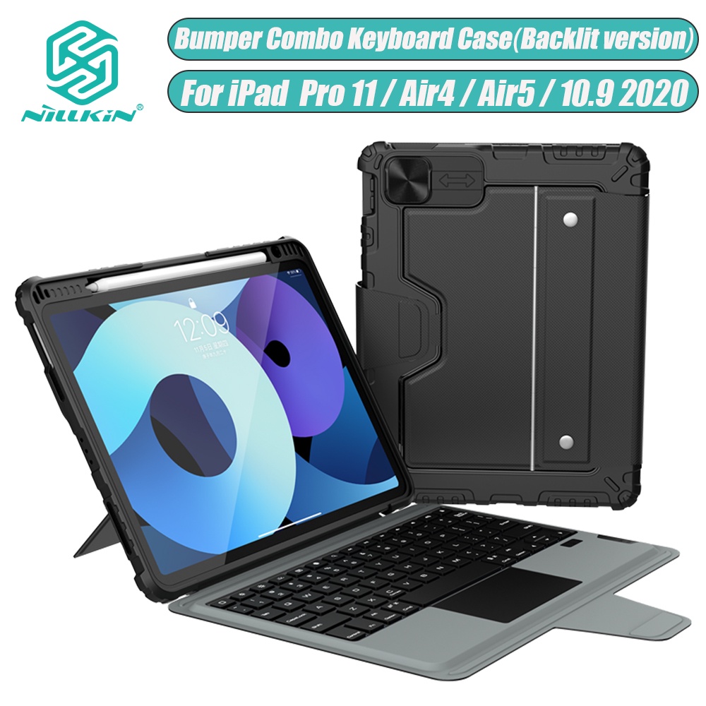 Nillkin Keyboard Case (Backlit version) For iPad A16 Pro 11 Air6 Air4 ...