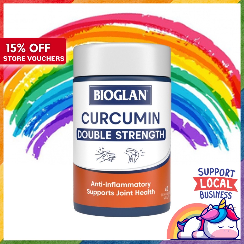BIOGLAN Curcumin Double Strength 1200mg l 40 Tablets | Shopee Singapore