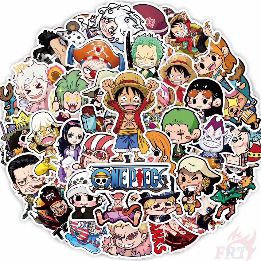 80Pcs/Set Q Funny One Piece Series 02 Stickers DIY Fashion Doodle ...