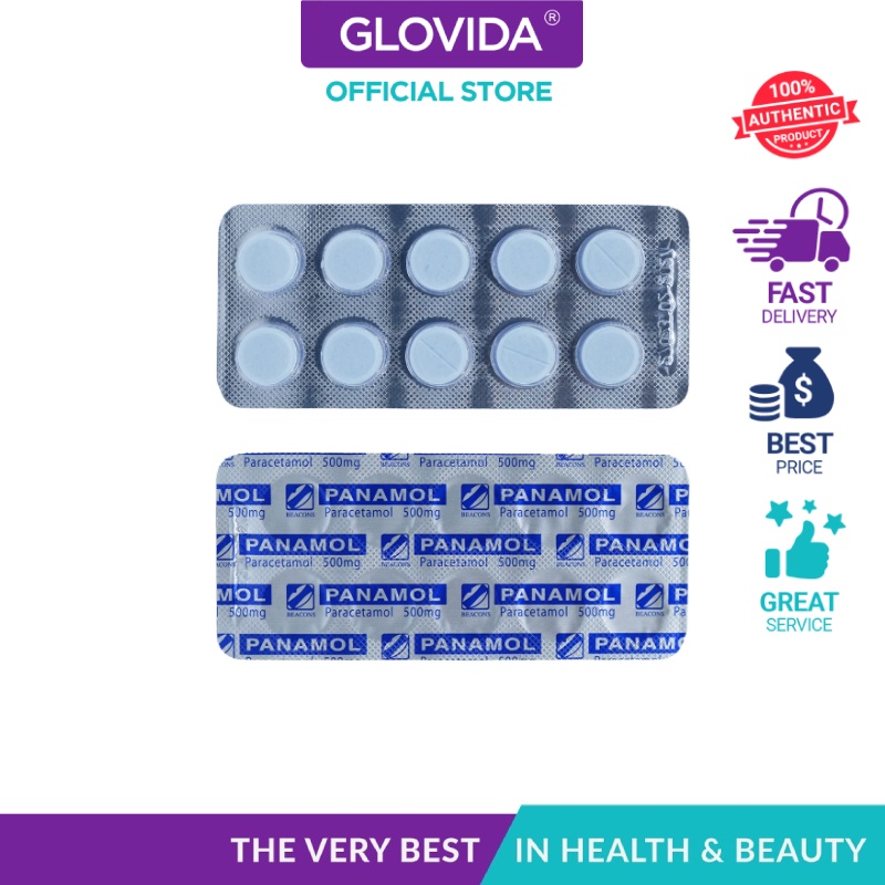 Panamol Paracetamol 500mg Tablet 20s | Exp: Jun-2028 | Glovida | Shopee ...