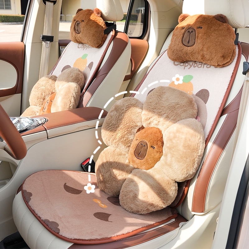 Four Seasons Universal Plush Automotive Headrest Kappabala Car Neck ...