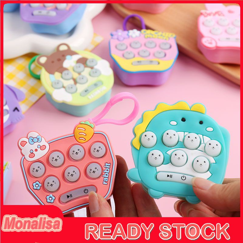 Mini Whack-a-mole Portable Game Machine Pop It Bubble Fidget Toy ...