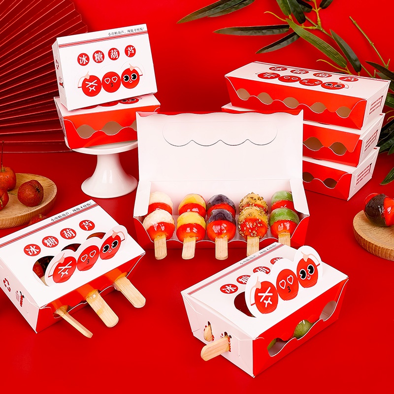 [Candied Gourd Packaging] Mini Rock Candied Gourd Packaging Box Making ...