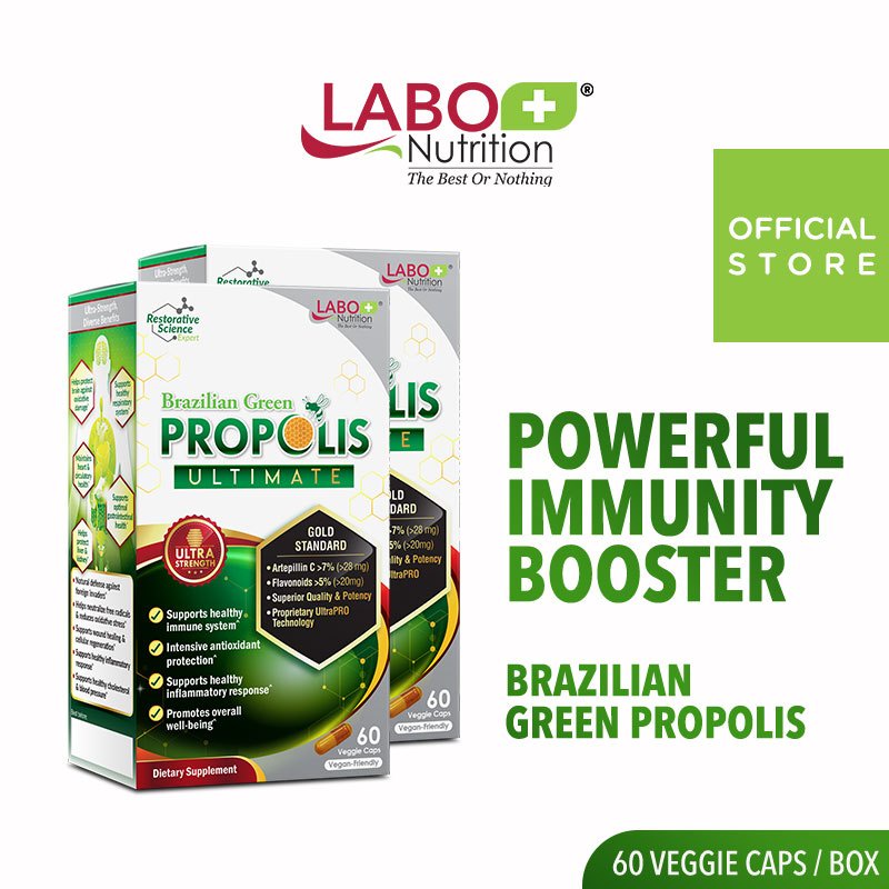 [2 Boxes] LABO Nutrition Brazilian Green Propolis Ultimate - Immunity ...