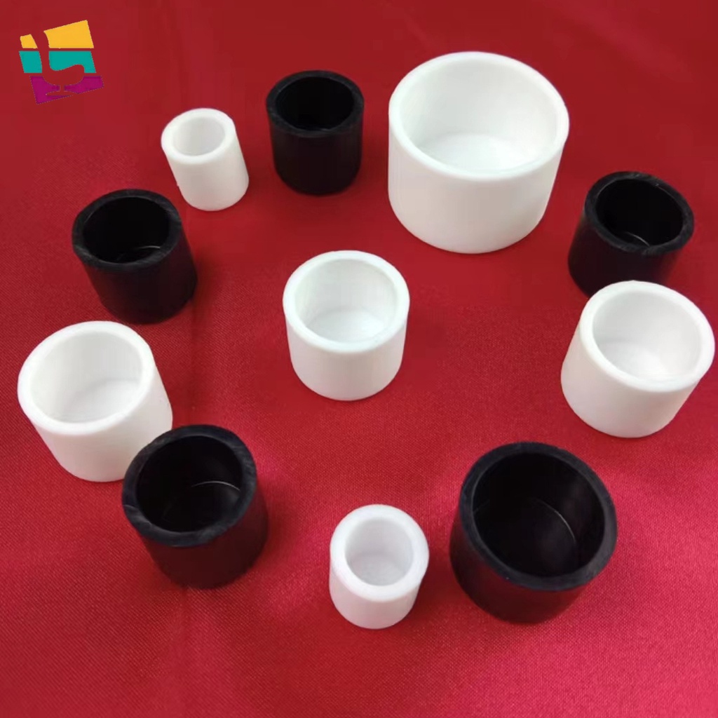 Rubber Round End Caps Pipe Cover Black & White 2.8-24.7mm Rubber Female ...