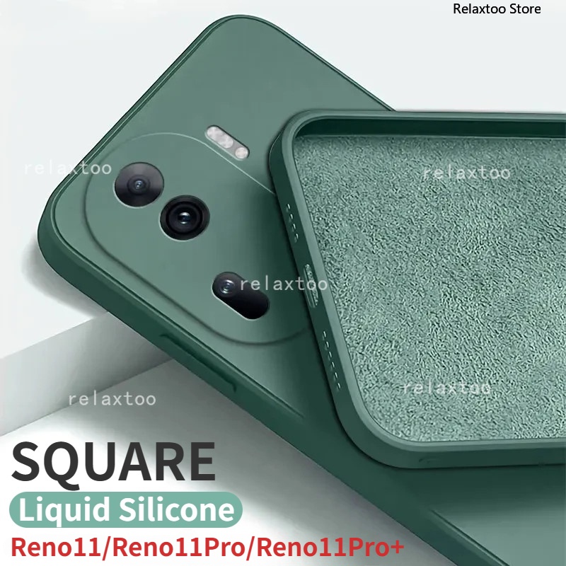 Reno11 F Square Liquid Silicone Casing For OPPO Reno 11 Pro Plus 11Pro ...