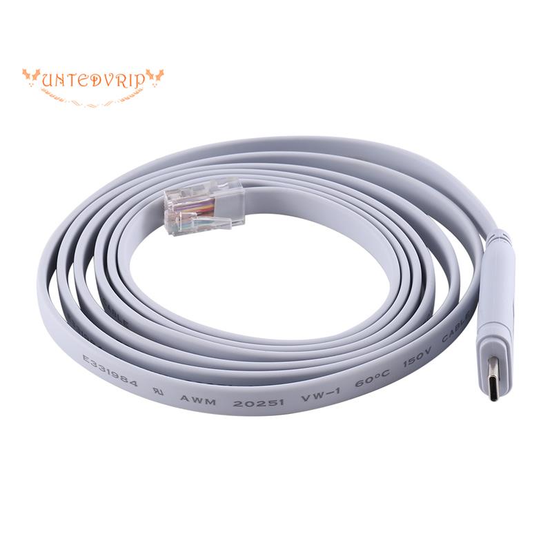 USB TO Type C Console Configuration Cable Type C to RJ45 Serial Router ...