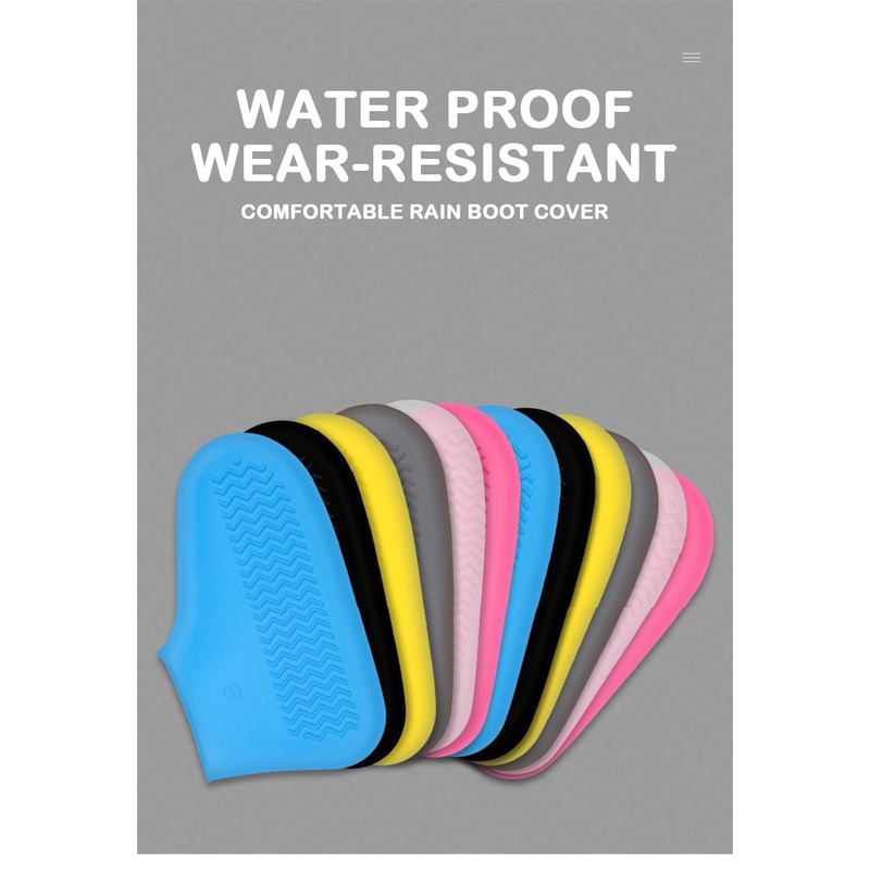 ⚡SG HOT SALE⚡Anti Slip Silicone Water Proof Shoe Cover Rain Boot Cover ...
