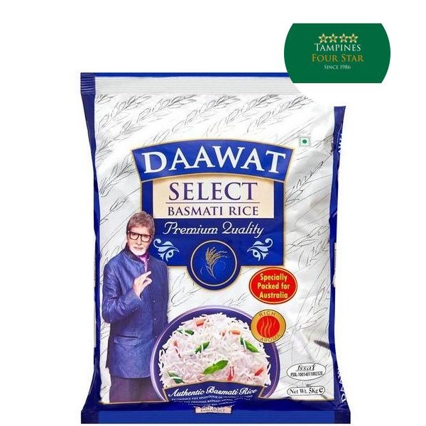 Daawat Select Premium Quality Basmati Rice 5kg | Shopee Singapore