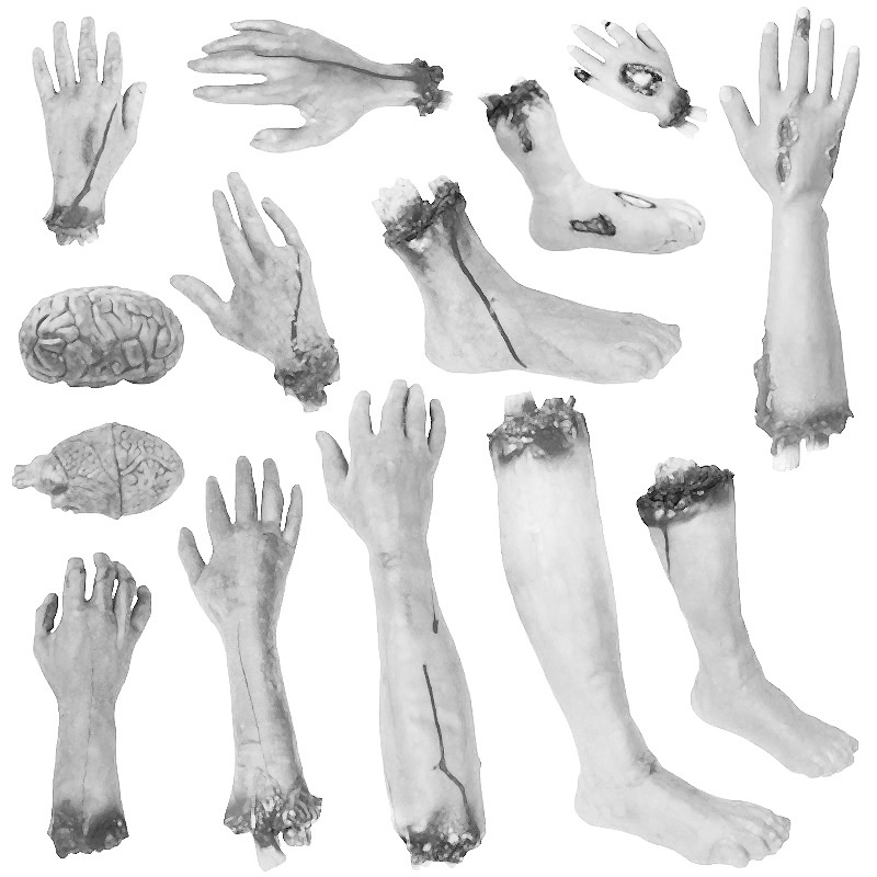 Halloween Artificial Limb Horror Props Haunted House Bar Chamber ...