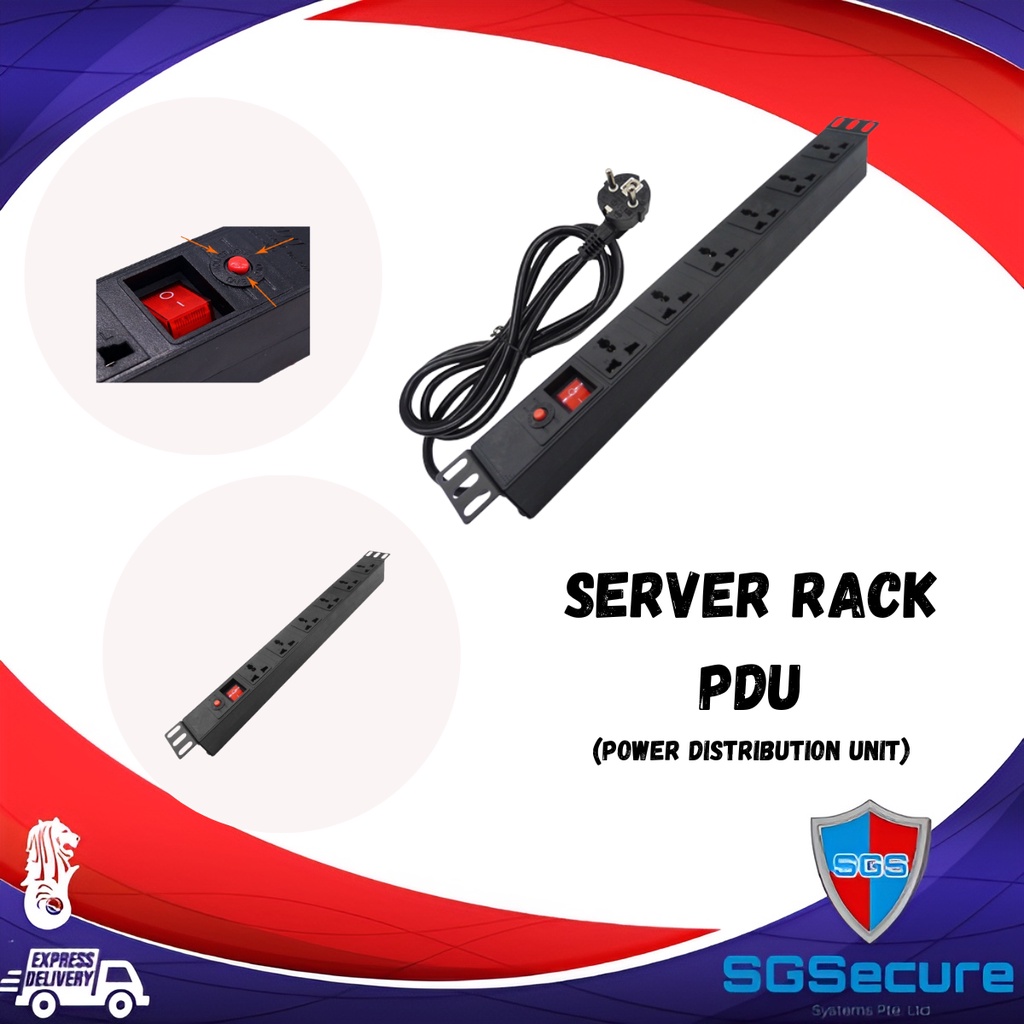 6-Way Server Rack PDU (Power Distribution Unit): Efficient Power ...