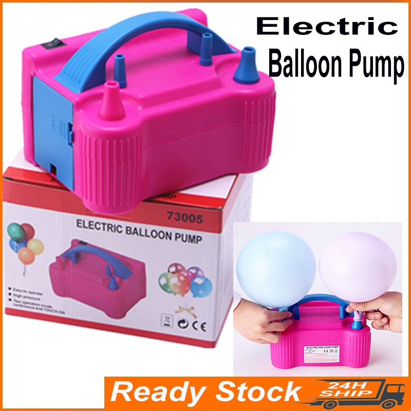 👉SG Local Electric Balloon Inflator Air Pump Blower Double Hole ...
