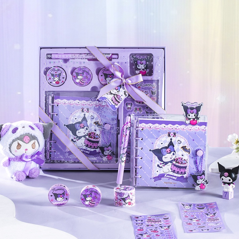 Sanrio Handbook Set Gift Box Cute Cinnamon Dog Children Square Crystal ...