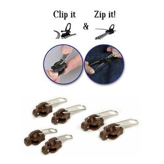 6pcs Zipper Repair Kit Universal Instant Fix Replacement Zip Slider ...