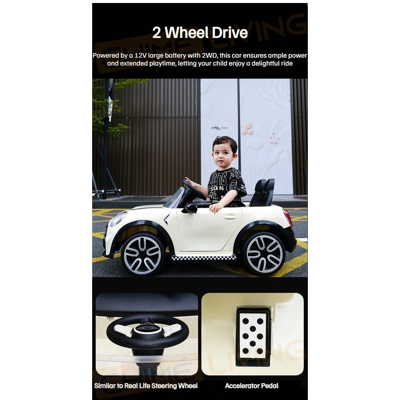 Kids Mini Cooper Electric Big Toy Car Remote Control | Baby Kid Infant ...