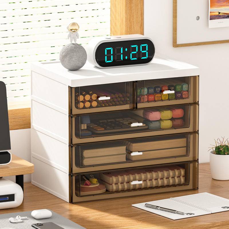 Nehem - Desk organiser large storage box can hold A4 paper desktop ...