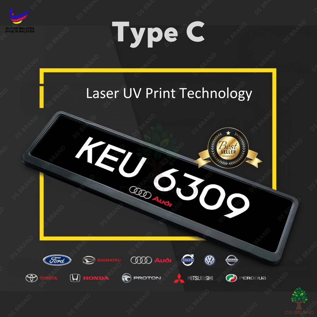 Car Number Plate 2D / Nombor Plat Kereta / Auto Car Plate / Tulisan ...