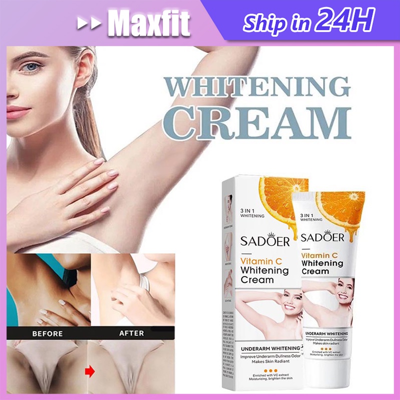 Sadoer Vitamin C Whitening Cream Whitening Groin And Armpit Powerful Body Whitening Cream ...